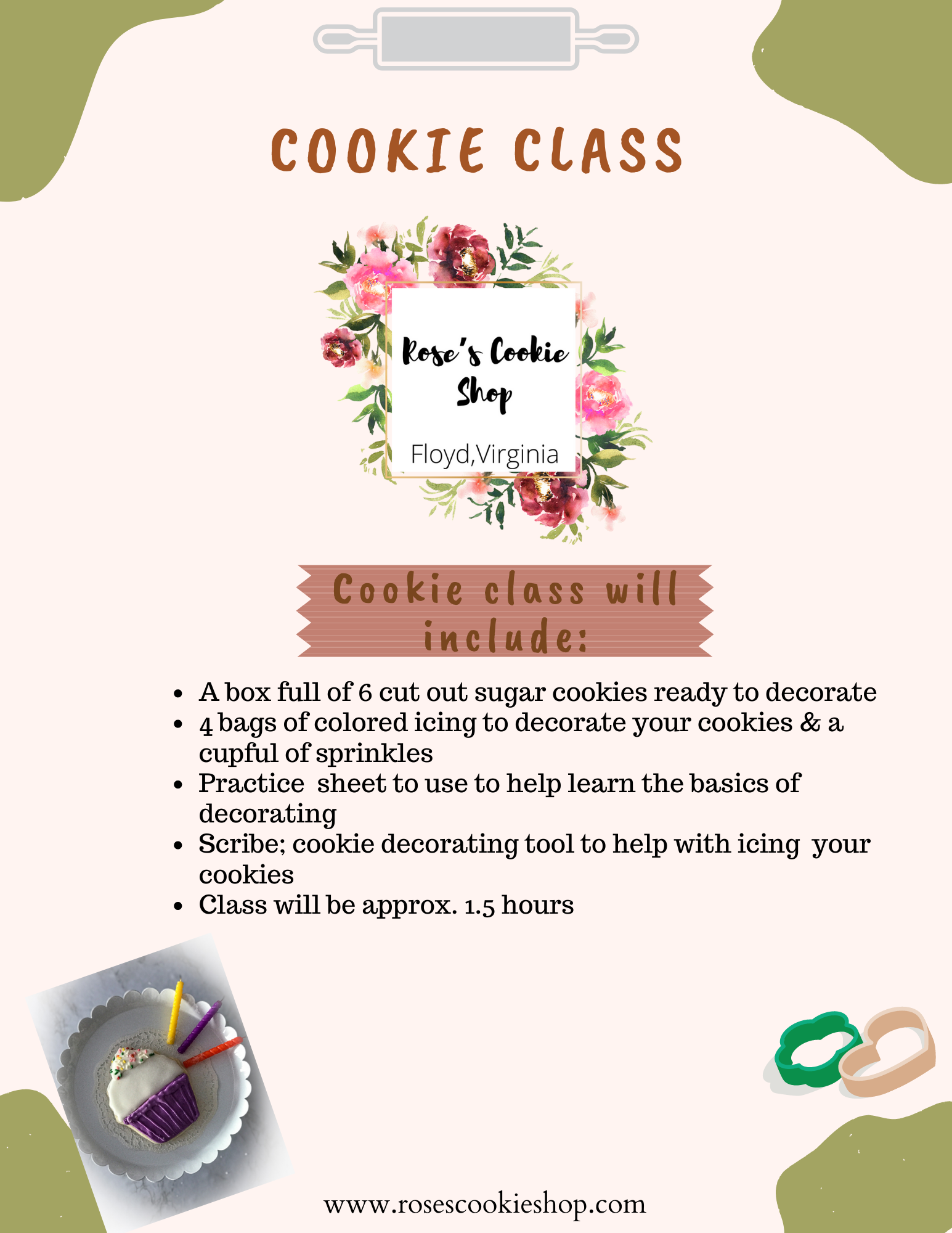 Cookie Classes - rosescookieshop.com